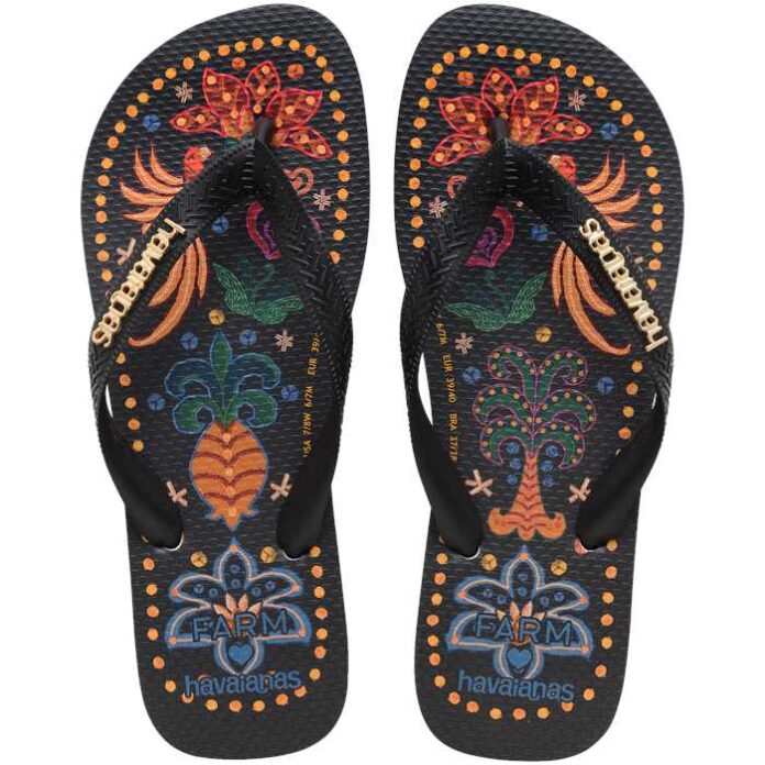 Novo drop da collab Havaianas + Farm traz a tropicalidade brasileira estampada em novos chinelos ...
