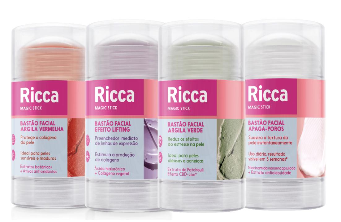Ricca lança novos bastões faciais da linha Magic Stick para uma rotina ...